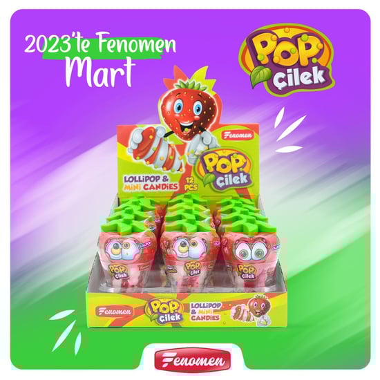 Fenomen Pop Çilek Şeker 8681480314782