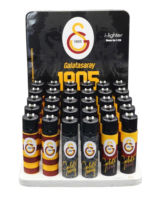 Toscow i-Lighter Y-220 Flint Galatasaray Çakmak 30'lu Paket