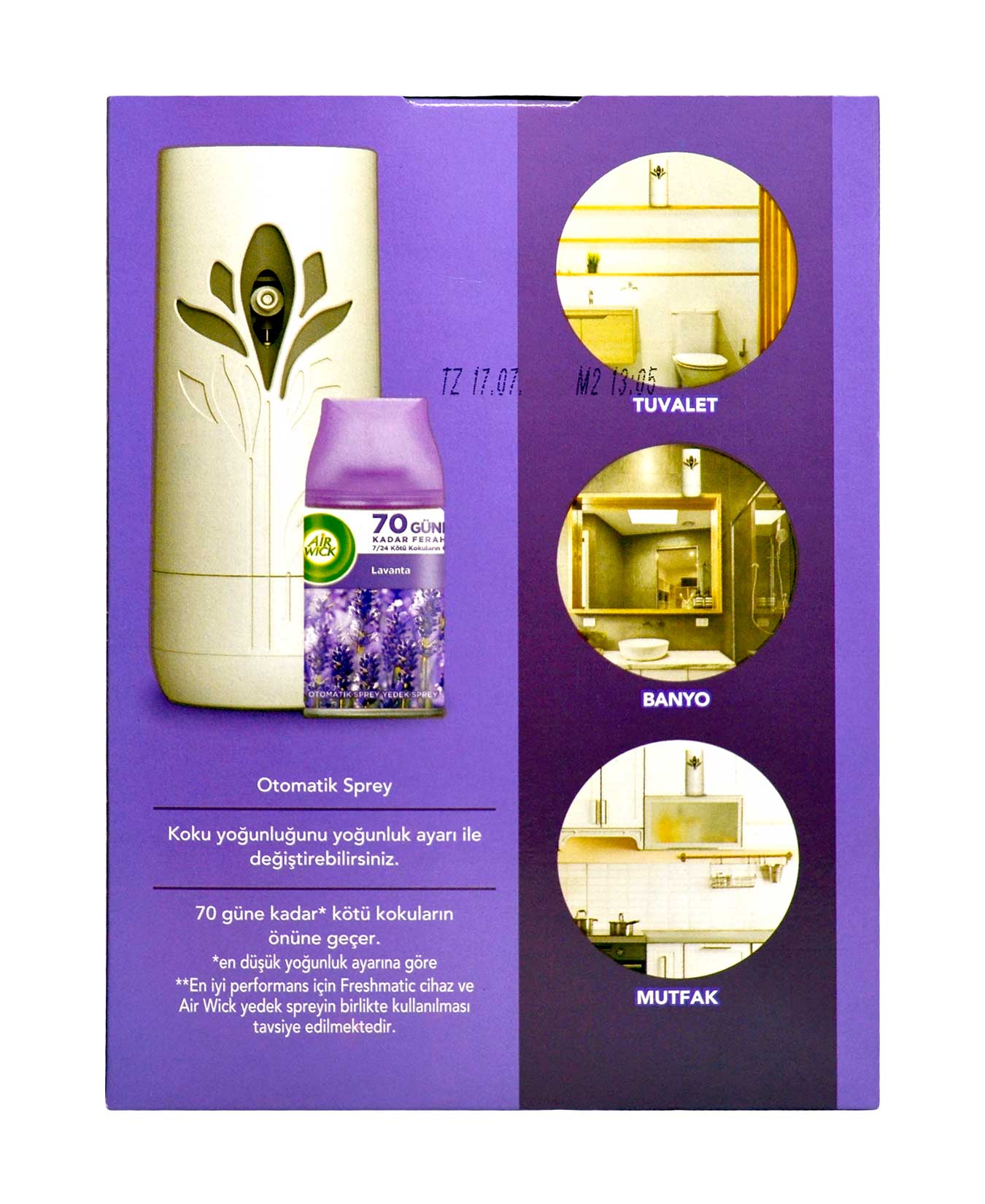 Airwick Oda Kokusu Otomatik Sprey Makine + 250 ml Yedek Lavanta