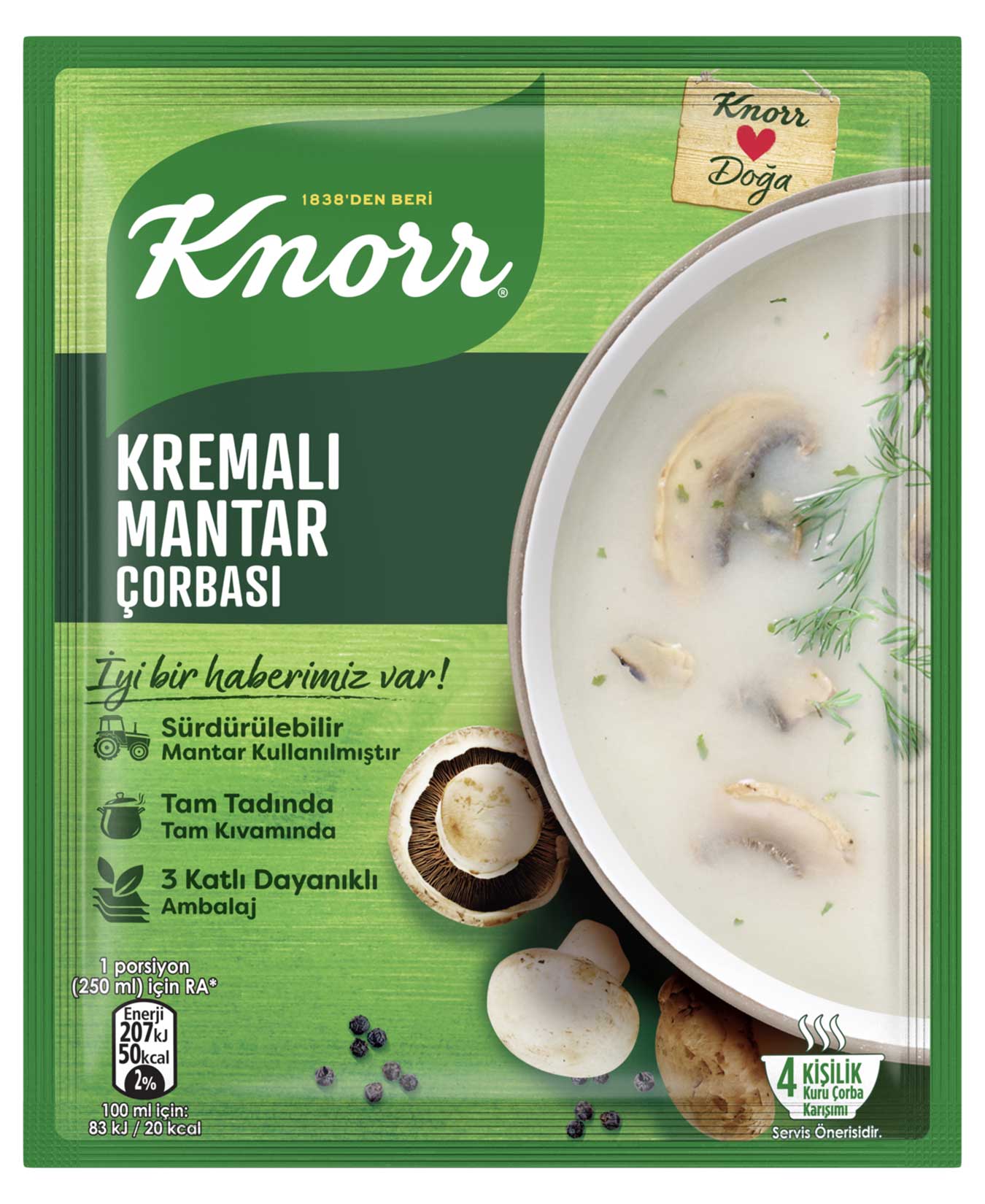 Knorr Kremalı Mantar Çorbası 63 g X 12'li Paket