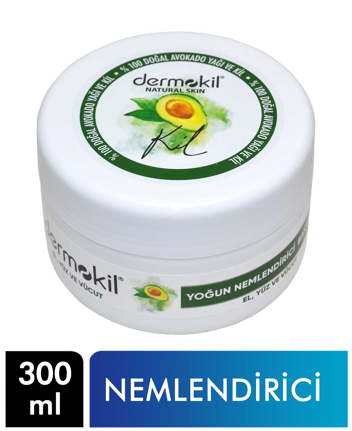 Dermokil Avokado Yağı&Kil Nemlendirici Krem 300 ml