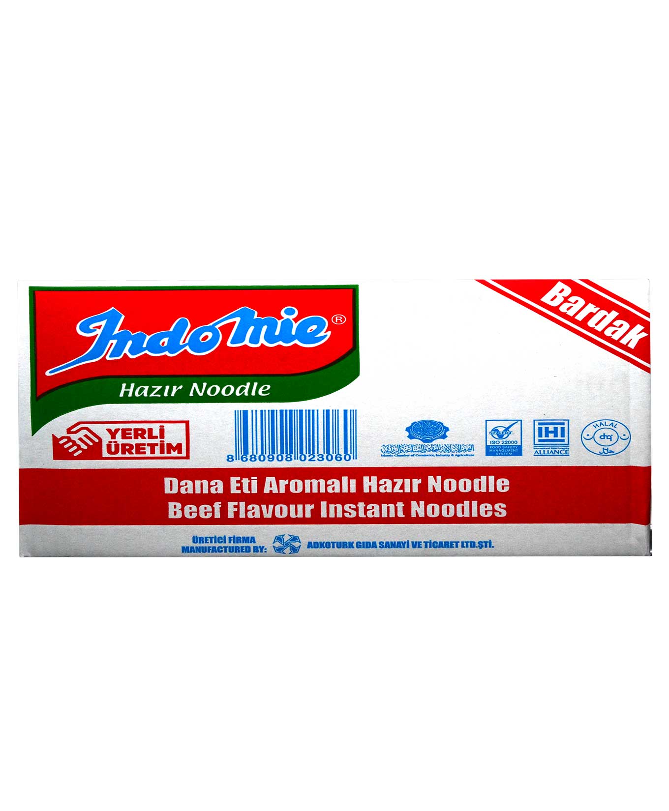 İndomie Bardak Noodle 60 gr Dana Eti Çeşnili
