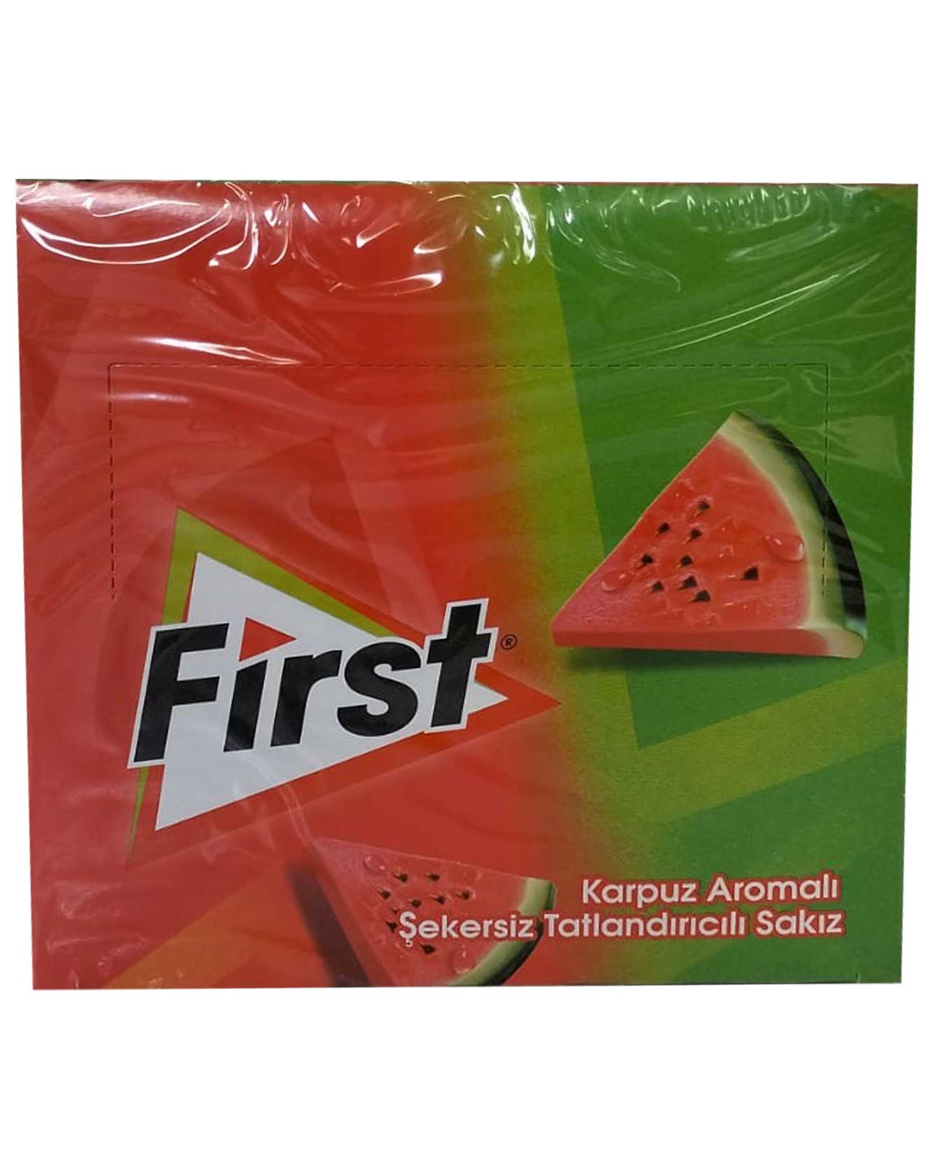 First Karpuz Aromalı Şekersiz Tatlandırıcılı Sakız 200'lü Paket