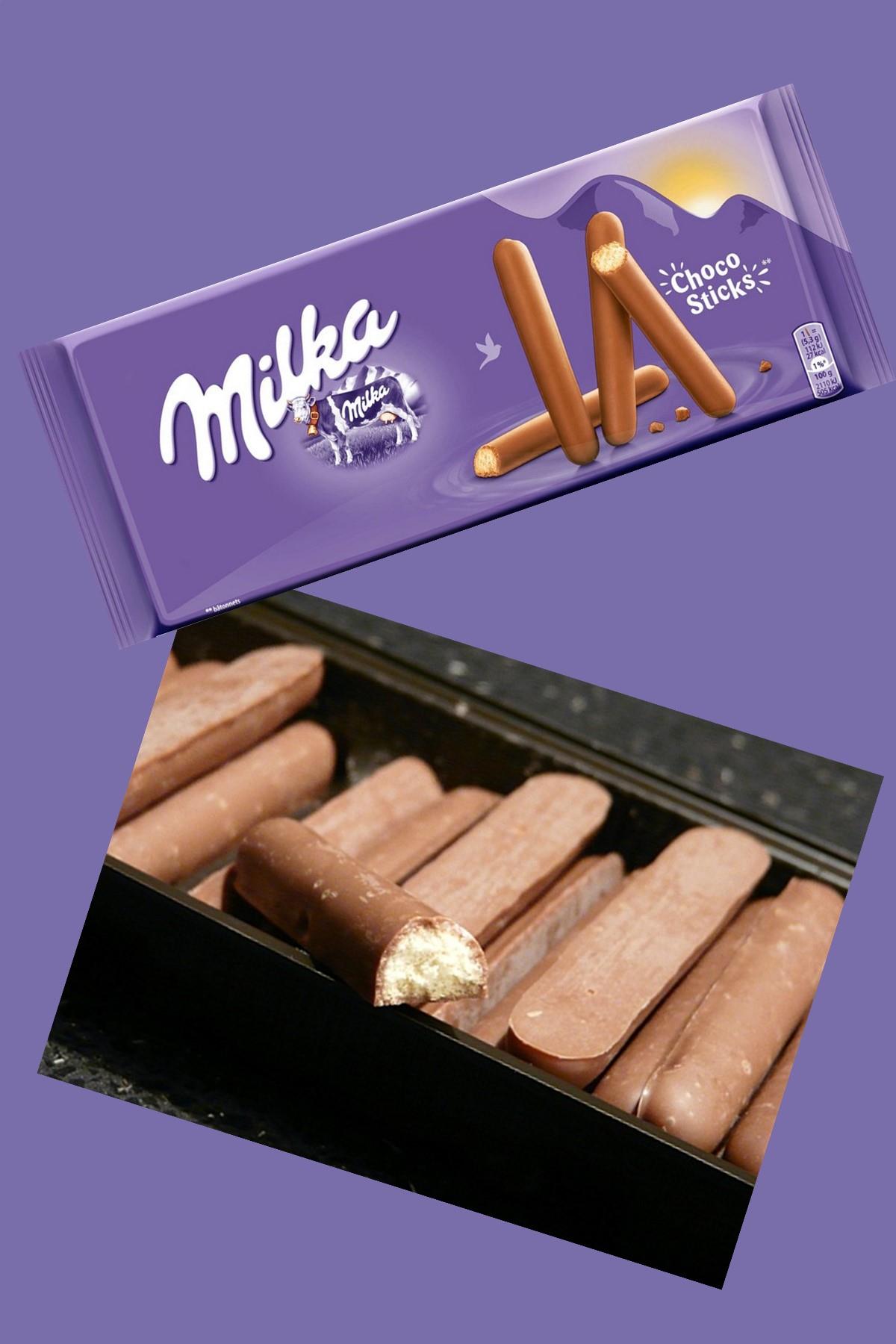 Milka Lila Stix Çikolata Kaplamalı Bisküvi 144 gr - 3 Adet | ToptanTR.com