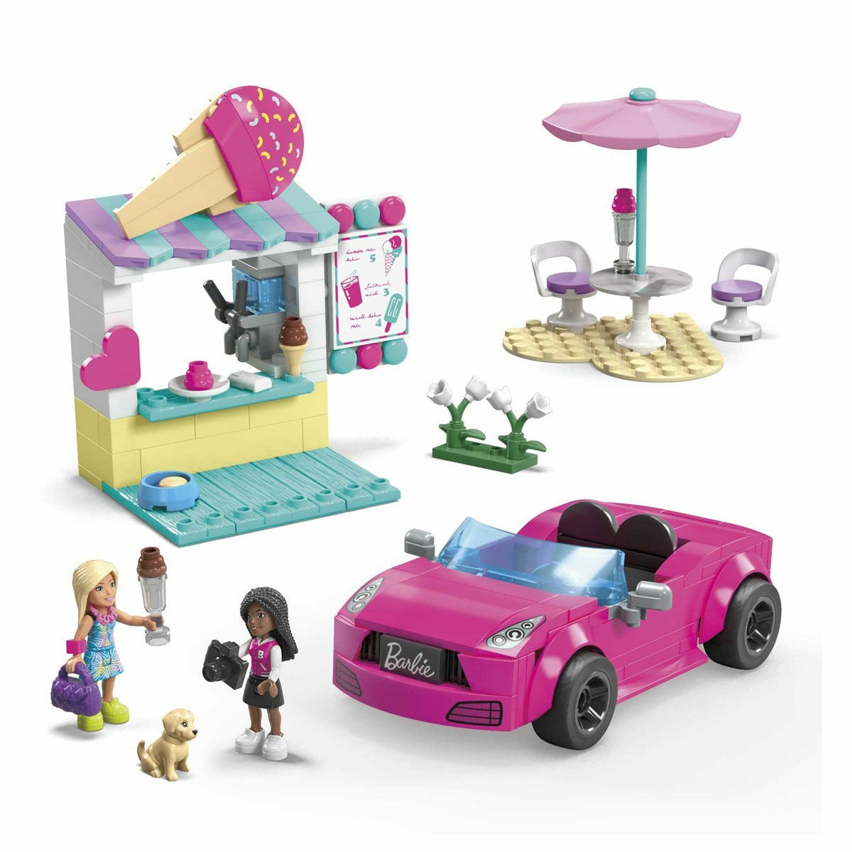 Oyuncak HPN78 MEGA Barbie Dondurma Standı 226 parça +6 yaş