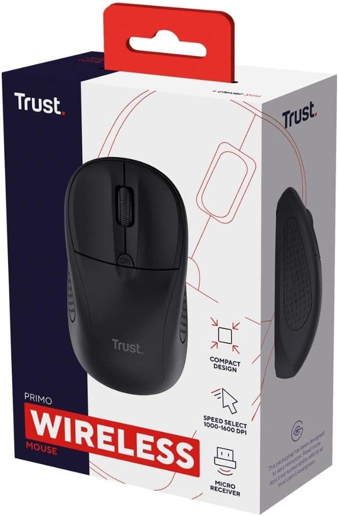 Trust 24794 Primo Kablosuz Mouse-Siyah Oem-590
