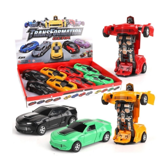 Vardem Oyuncak KNS-2017-6 Sürtmeli Robota Dönüşen Araba