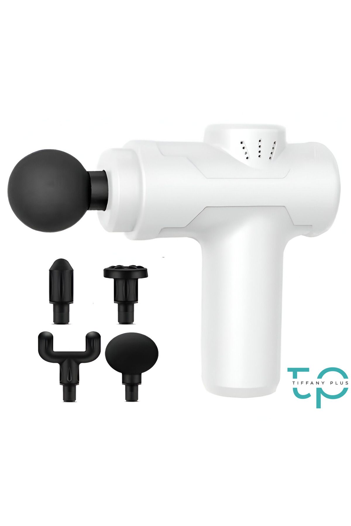 Tiffany Masaj Tabancası Sporcu Masaj Aleti 9mm 4 Başlıklı Şarjlı Profesyonel Tabancası Masaj ...